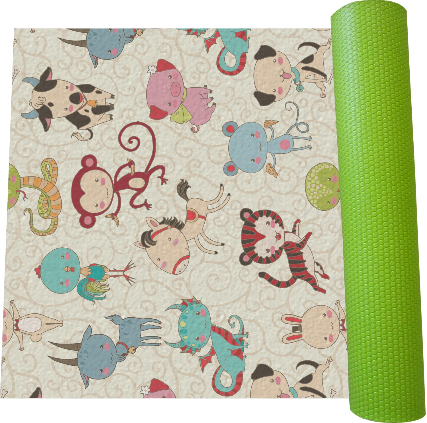 Chinese Zodiac Yoga Mat (Personalized) - YouCustomizeIt