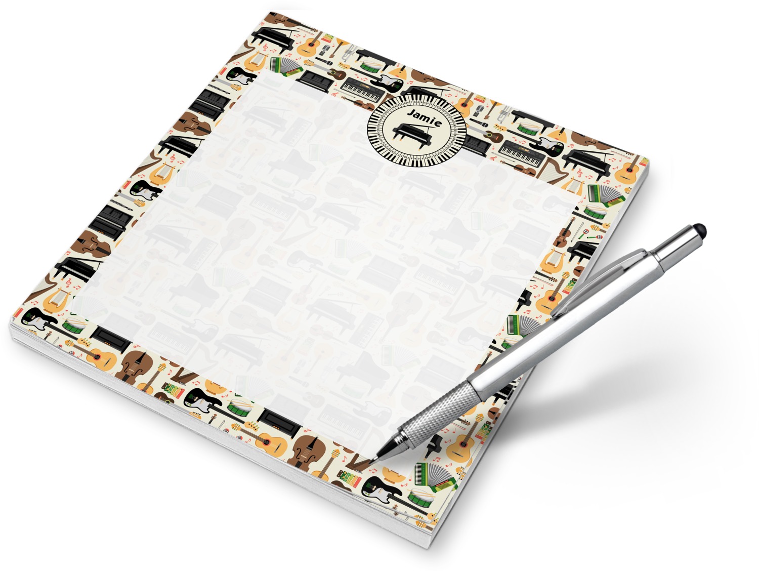 Custom Musical Instruments Notepad (Personalized) | YouCustomizeIt