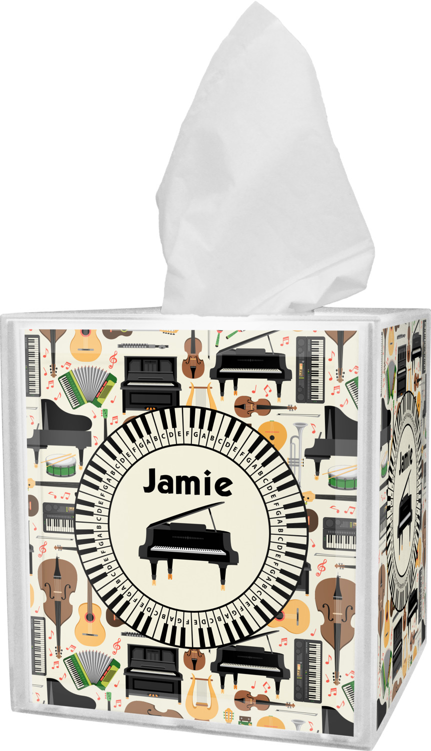Musical Instruments Tissue Box Cover (Personalized) - YouCustomizeIt