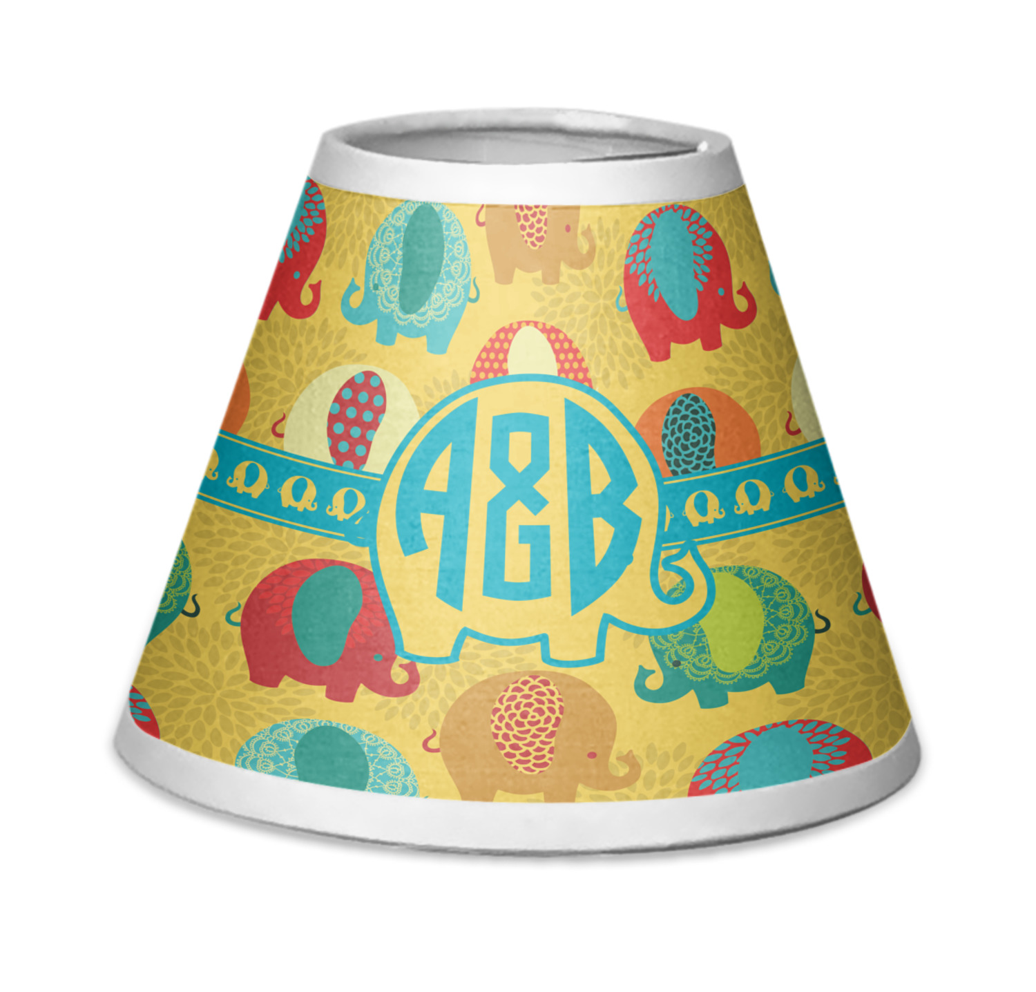 Cute Elephants Chandelier Lamp Shade (Personalized) - YouCustomizeIt
