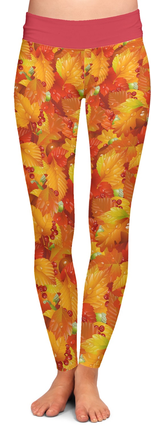 Fall Leaves Ladies Leggings - Extra Large - YouCustomizeIt