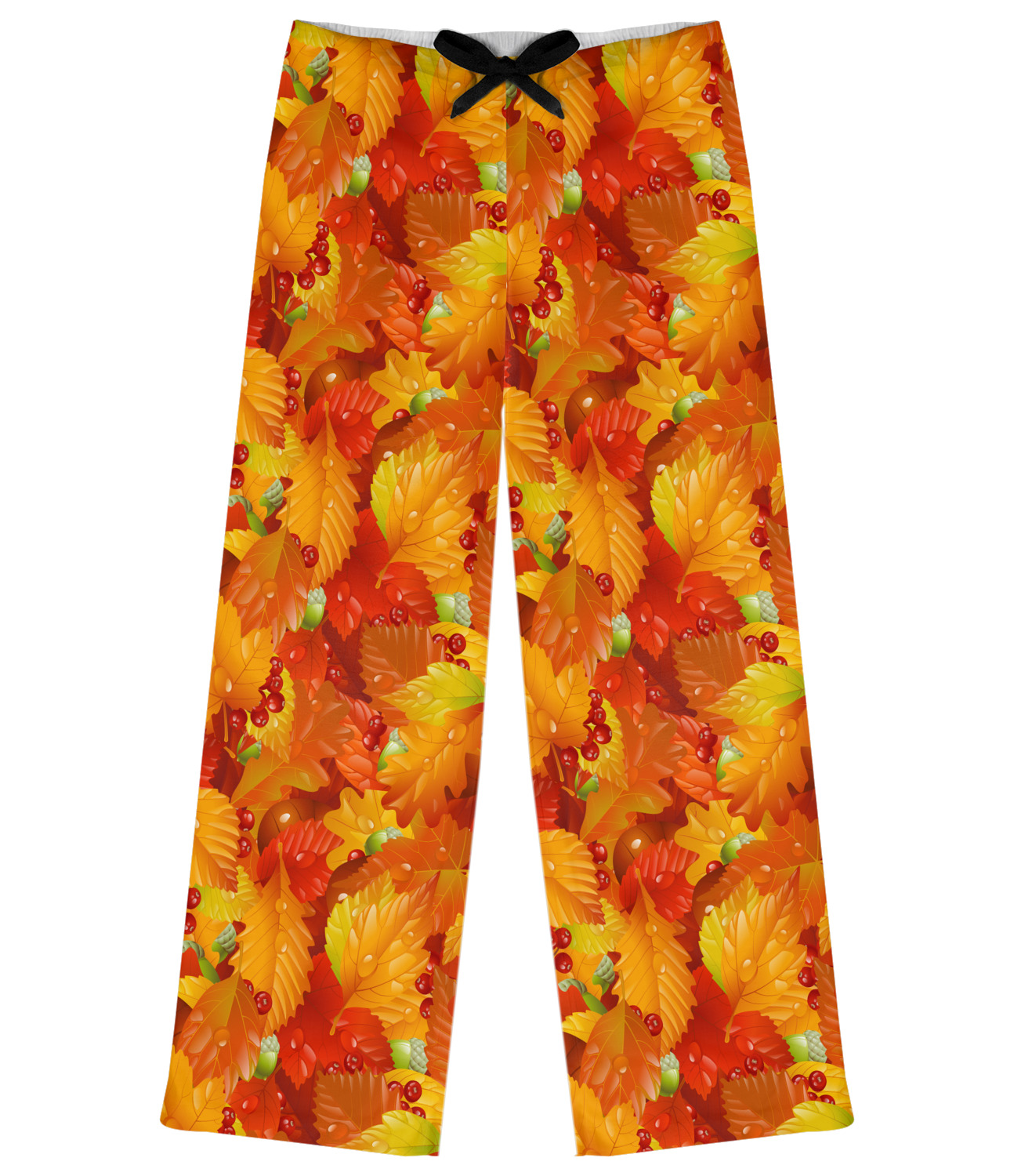 Fall Leaves Womens Pajama Pants - XL - YouCustomizeIt