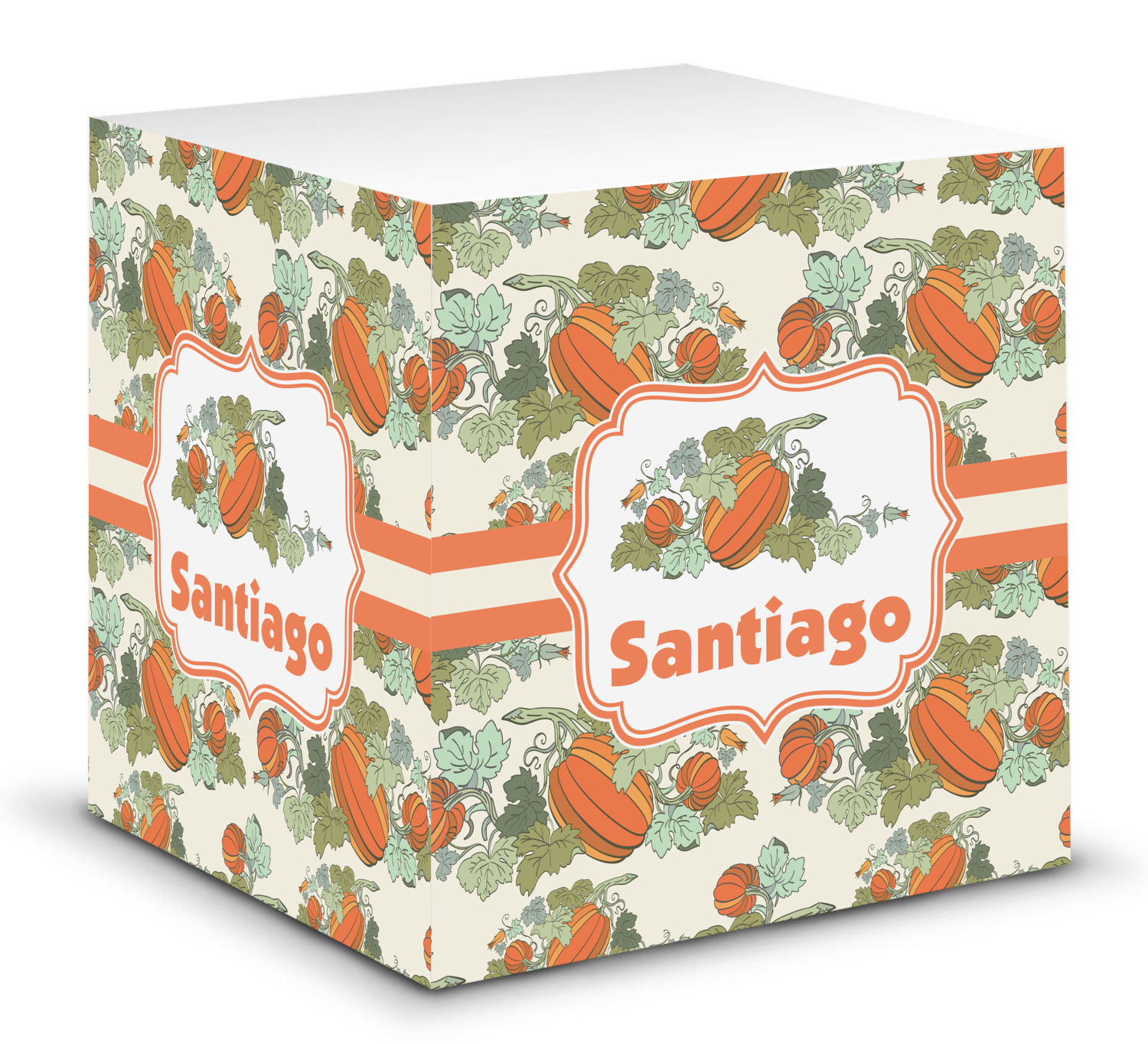 Custom Pumpkins Sticky Note Cube (Personalized) | YouCustomizeIt