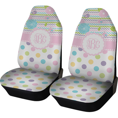 Custom Girly Girl Car Seat Covers (Set of Two) (Personalized ...