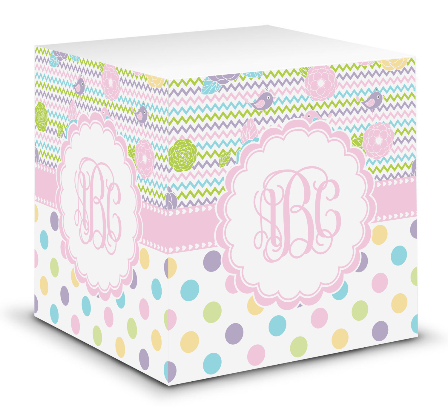 Girly Girl Sticky Note Cube (Personalized) - YouCustomizeIt