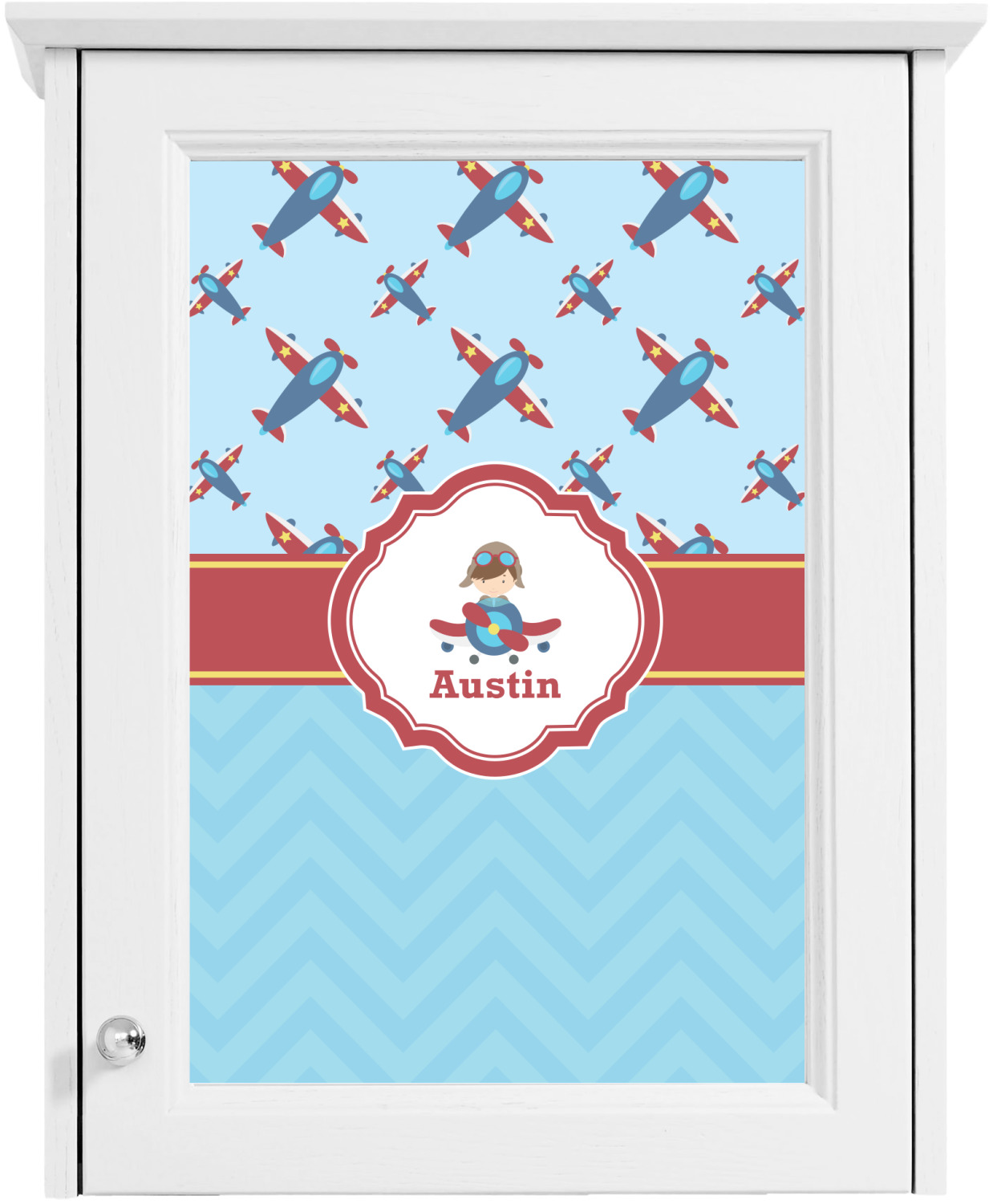 Custom Airplane Theme Cabinet Decal - Custom Size (Personalized ...