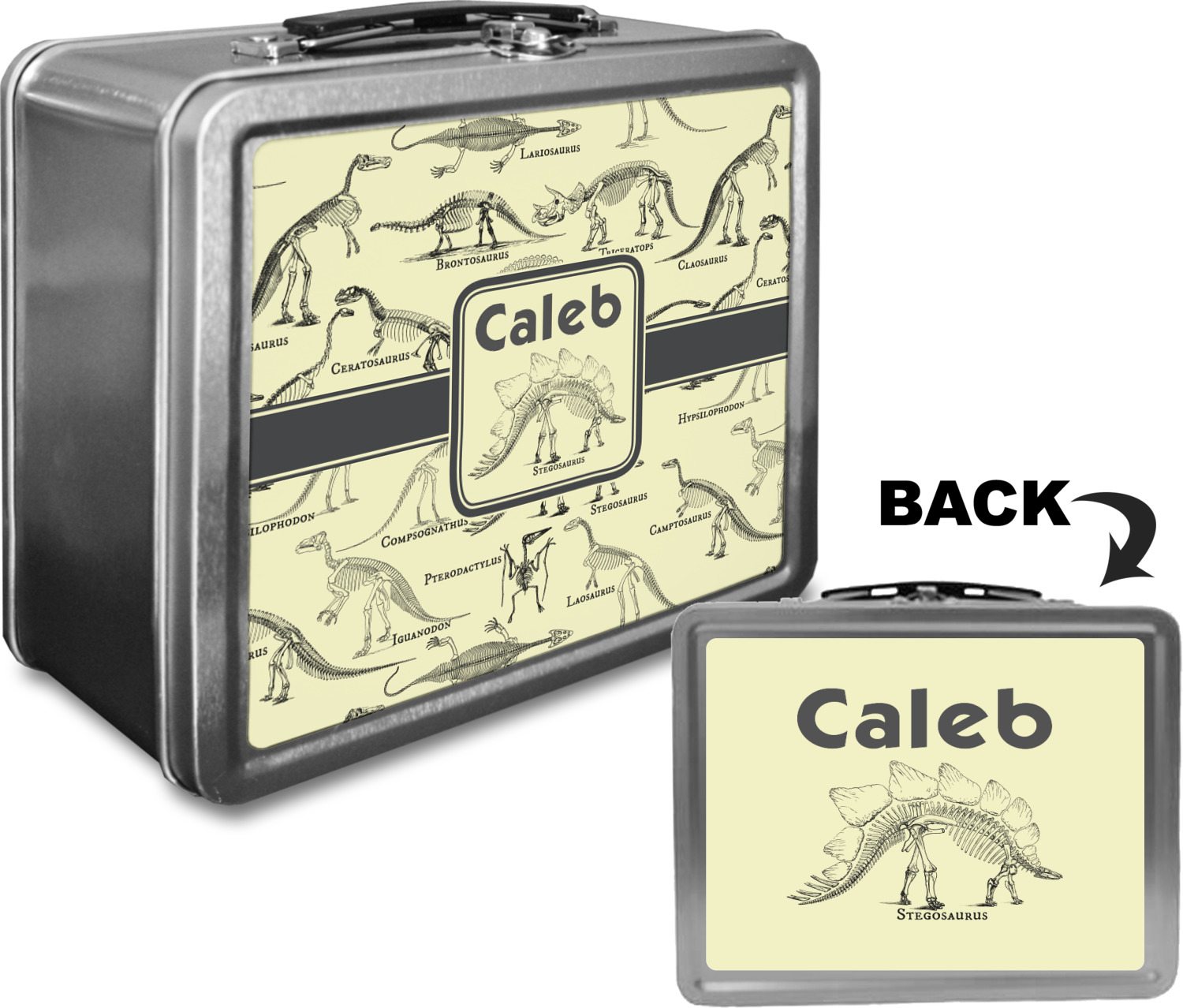 Dinosaur Skeletons Lunch Box (Personalized) - YouCustomizeIt