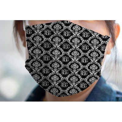 Monogrammed Damask Face Mask Cover (Personalized) - YouCustomizeIt