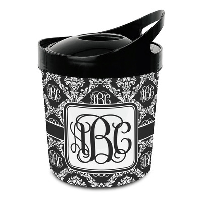 Custom Monogrammed Damask Plastic Ice Bucket (Personalized ...