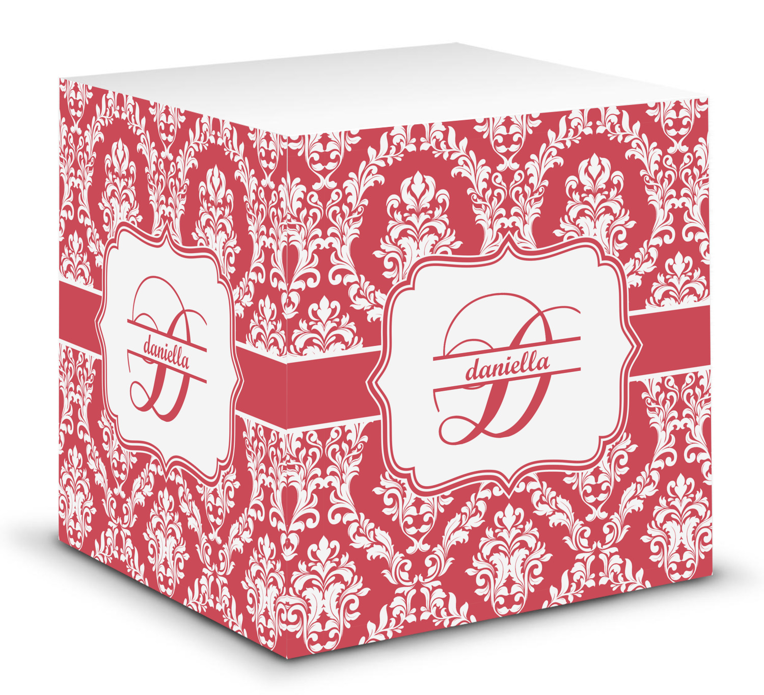 Custom Damask Sticky Note Cube (Personalized) | YouCustomizeIt