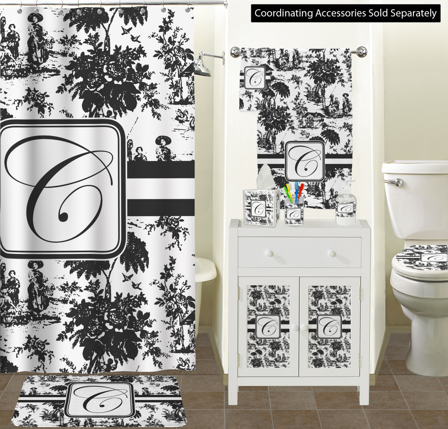 Custom Toile Tissue Box Cover (Personalized) | YouCustomizeIt