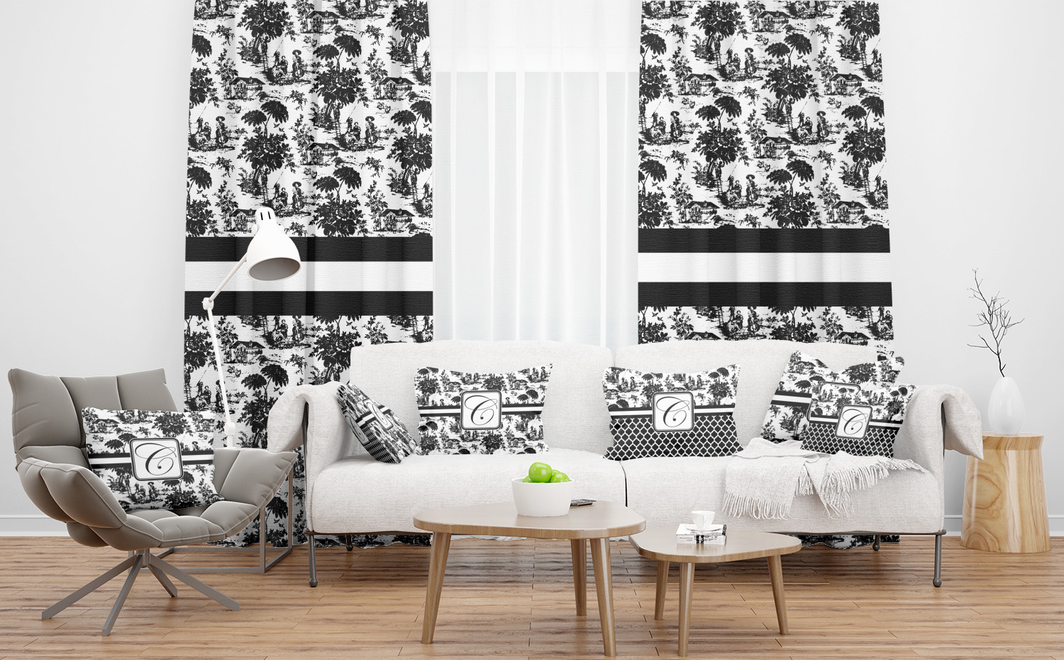 Custom Toile Curtain | YouCustomizeIt