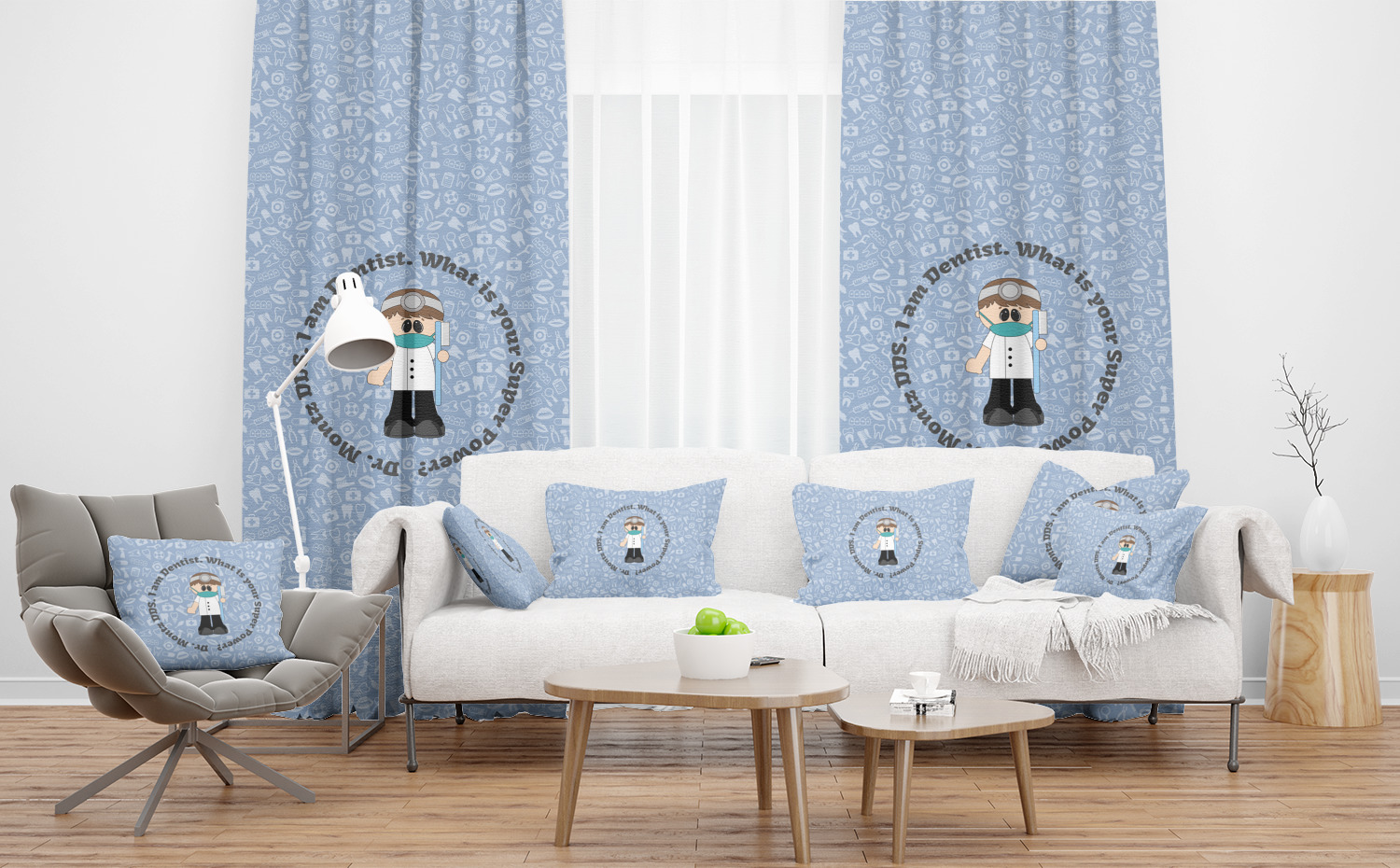 Custom Dentist Curtain (Personalized) | YouCustomizeIt