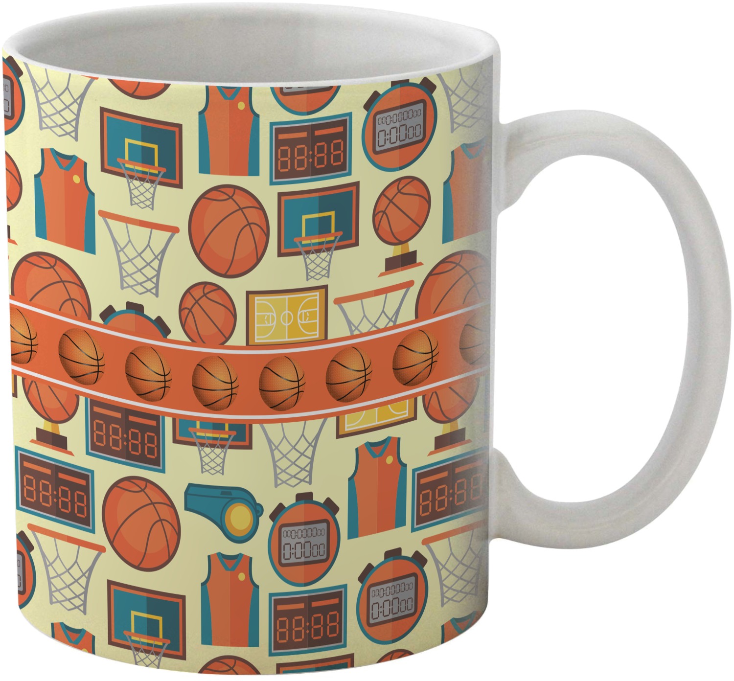 Basketball Coffee Mug (Personalized) - YouCustomizeIt