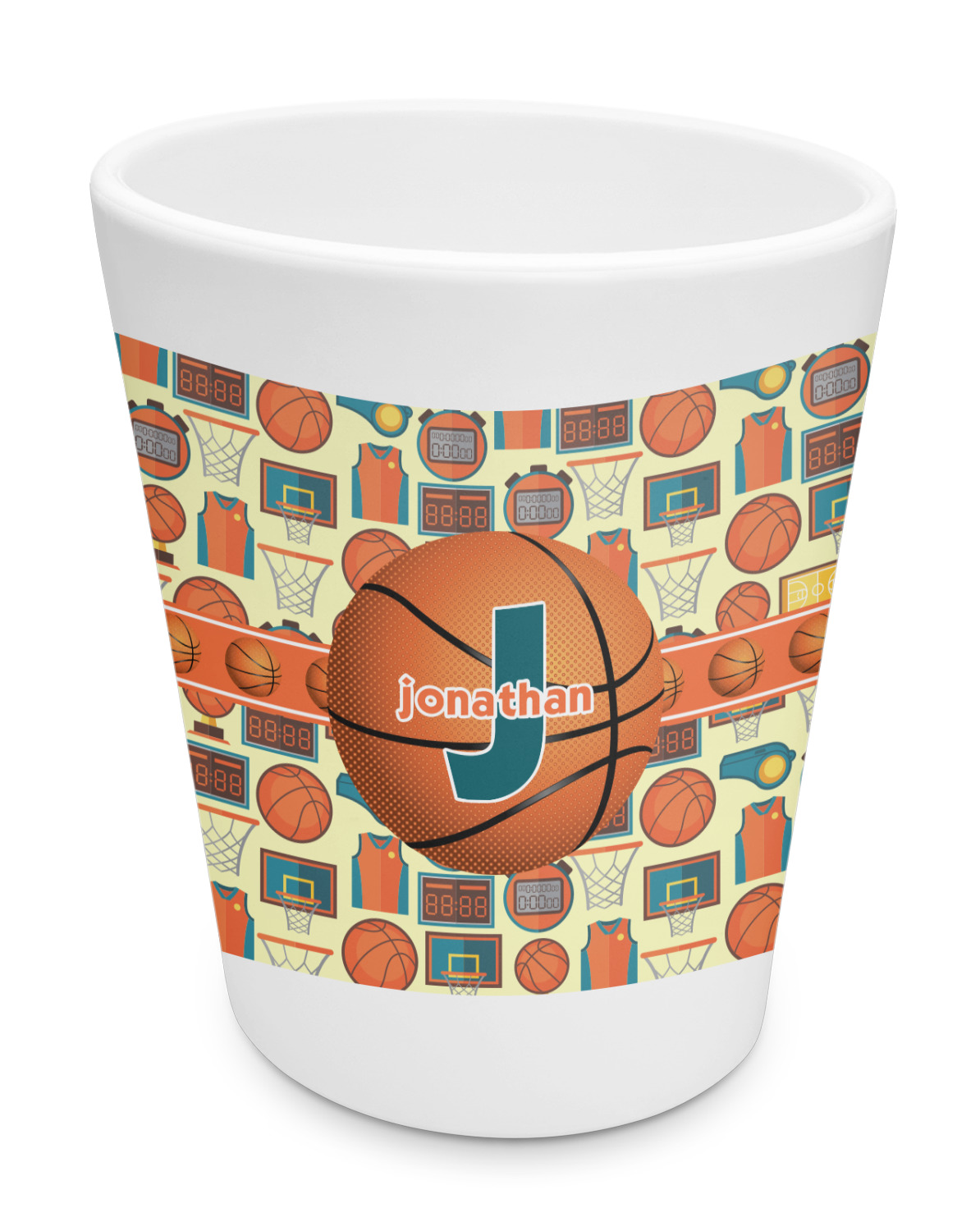 Basketball Plastic Tumbler 6oz (Personalized) - YouCustomizeIt