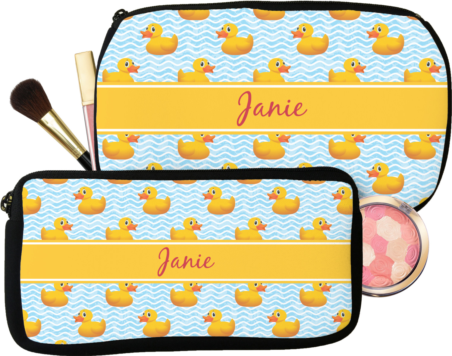 Custom Rubber Duckie Makeup / Cosmetic Bag (Personalized) | YouCustomizeIt