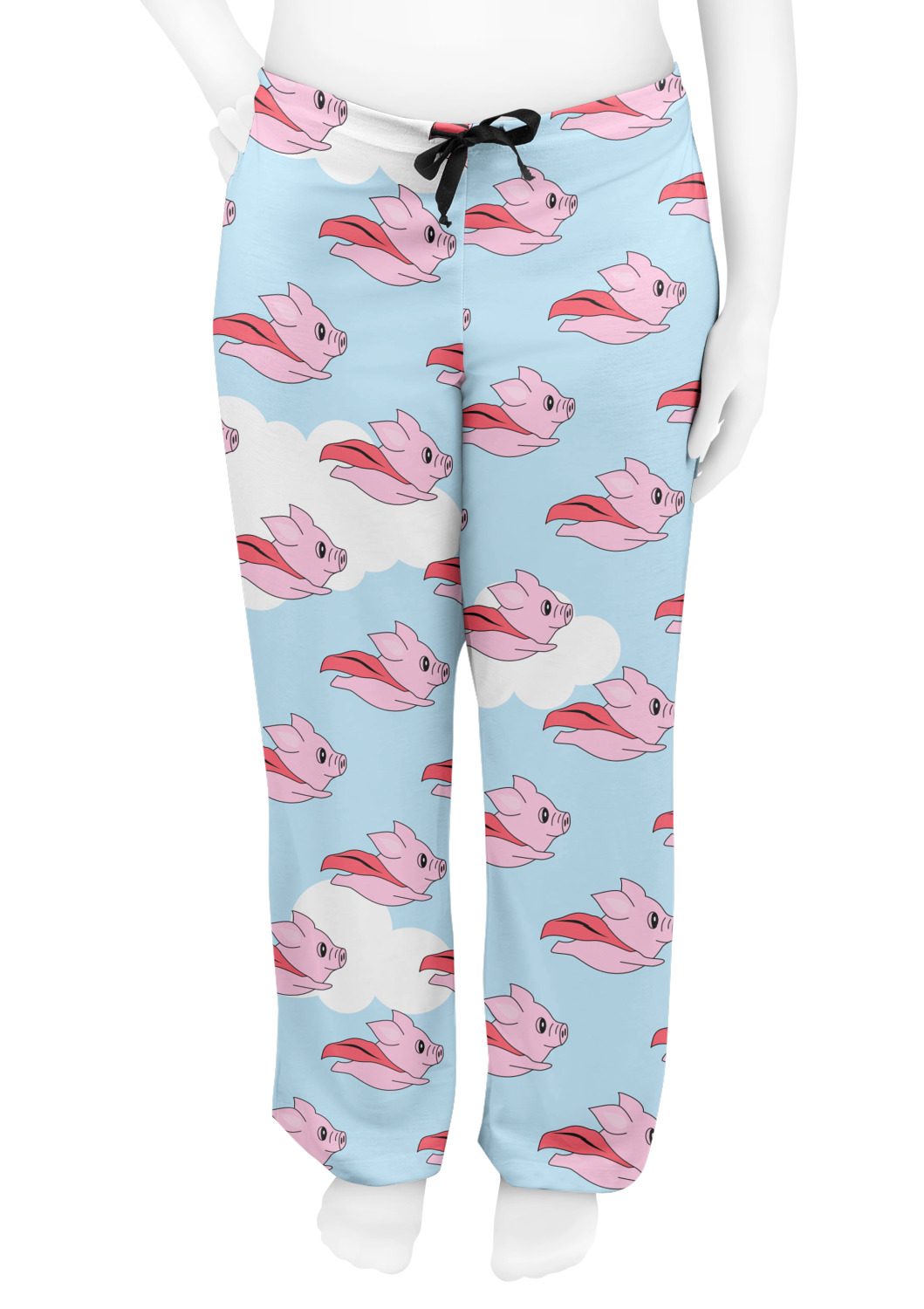 Flying Pigs Womens Pajama Pants - XL (Personalized) - YouCustomizeIt