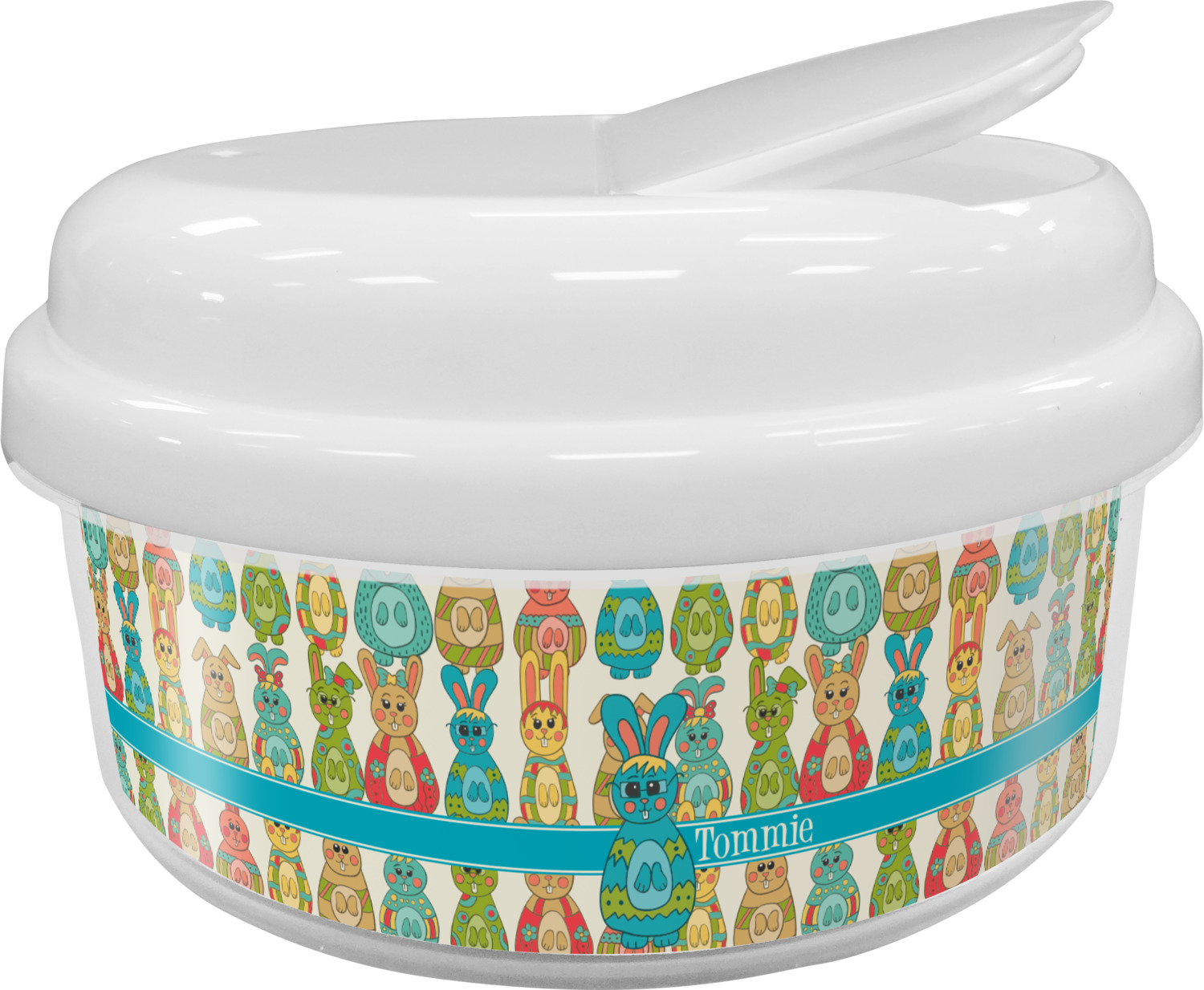 Fun Easter Bunnies Snack Container (Personalized) - YouCustomizeIt