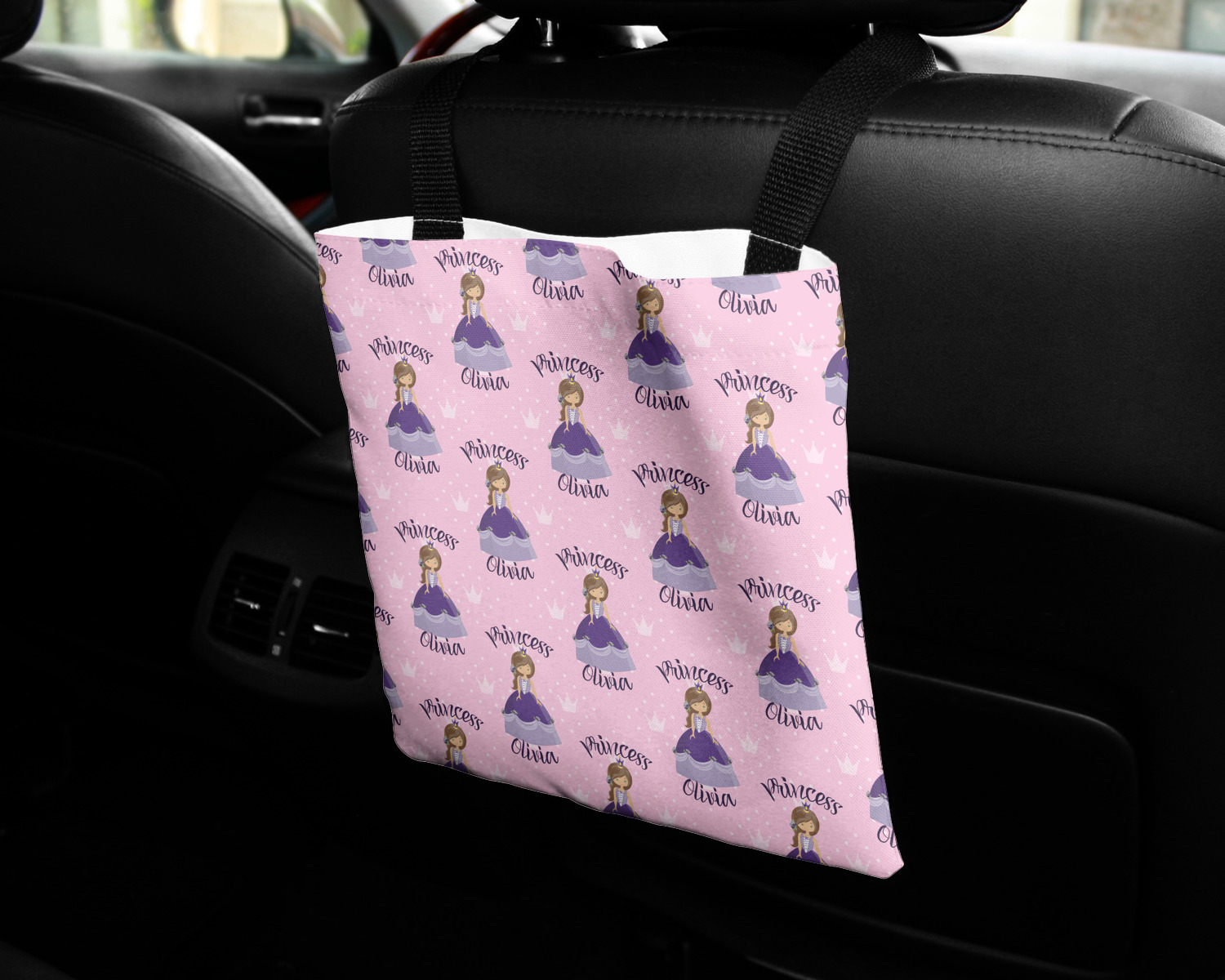 Custom Princess Auto Back Seat Organizer Bag (Personalized ...