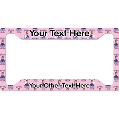 Custom Custom Princess License Plate Frame - Style A (Personalized ...