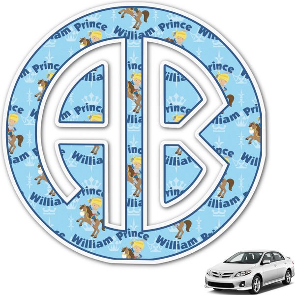 Custom Custom Prince Monogram Car Decal (Personalized) | YouCustomizeIt