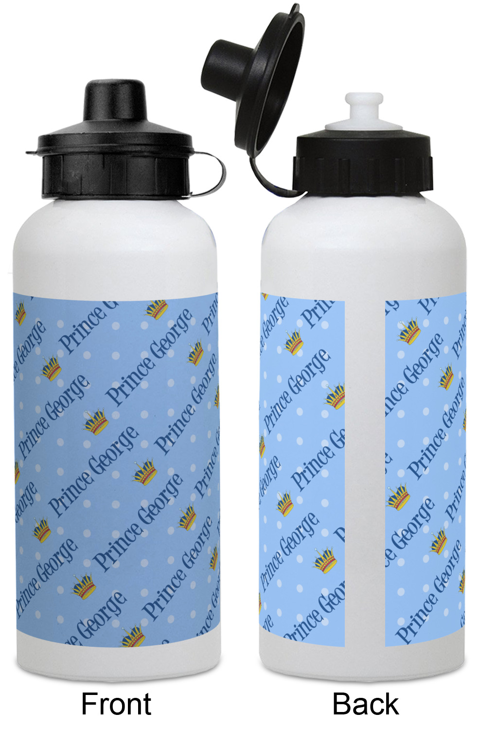 Prince Water Bottles - Aluminum - 20 oz - White (Personalized ...