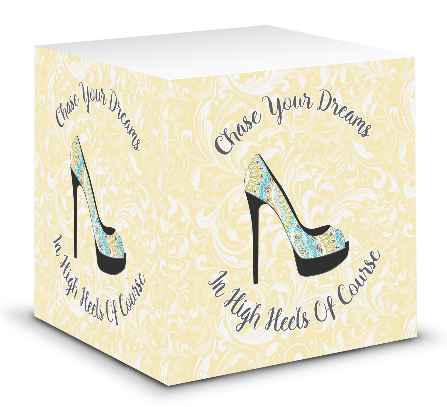 High Heels Sticky Note Cube - YouCustomizeIt