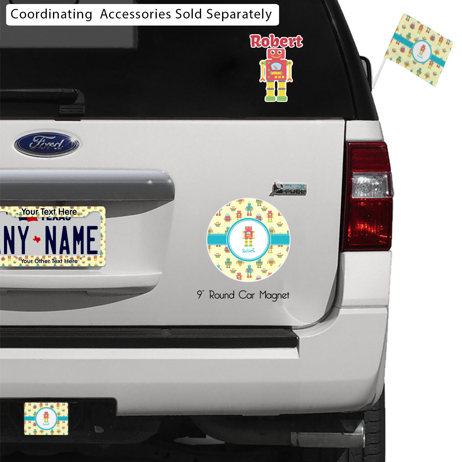 Custom Robot License Plate Frame (Personalized) | YouCustomizeIt