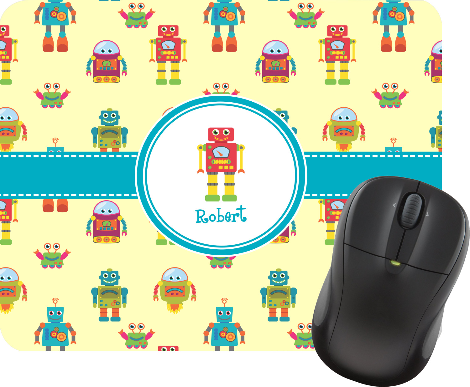 Robot Rectangular Mouse Pad (Personalized) - YouCustomizeIt
