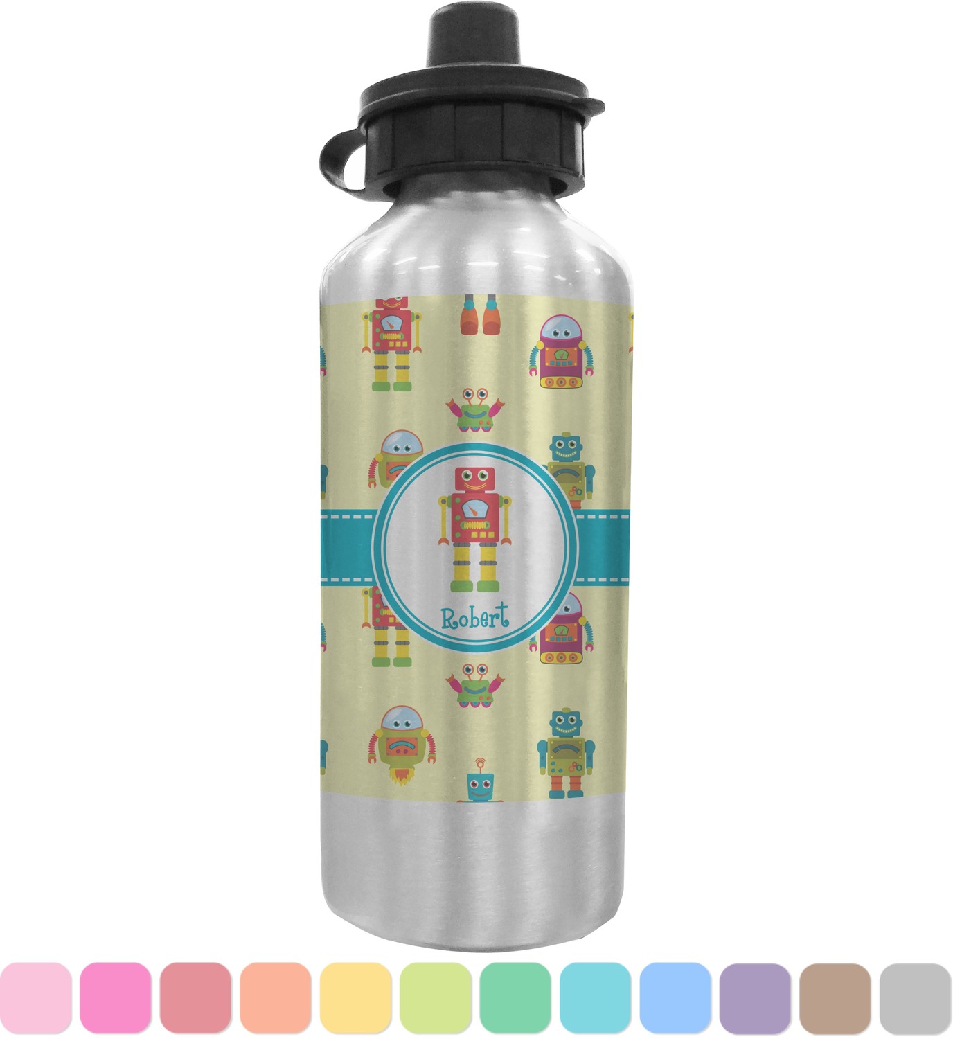 Robot Water Bottle (Personalized) - YouCustomizeIt