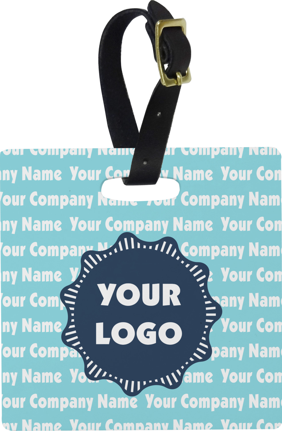 Logo & Company Name Plastic Luggage Tag - YouCustomizeIt