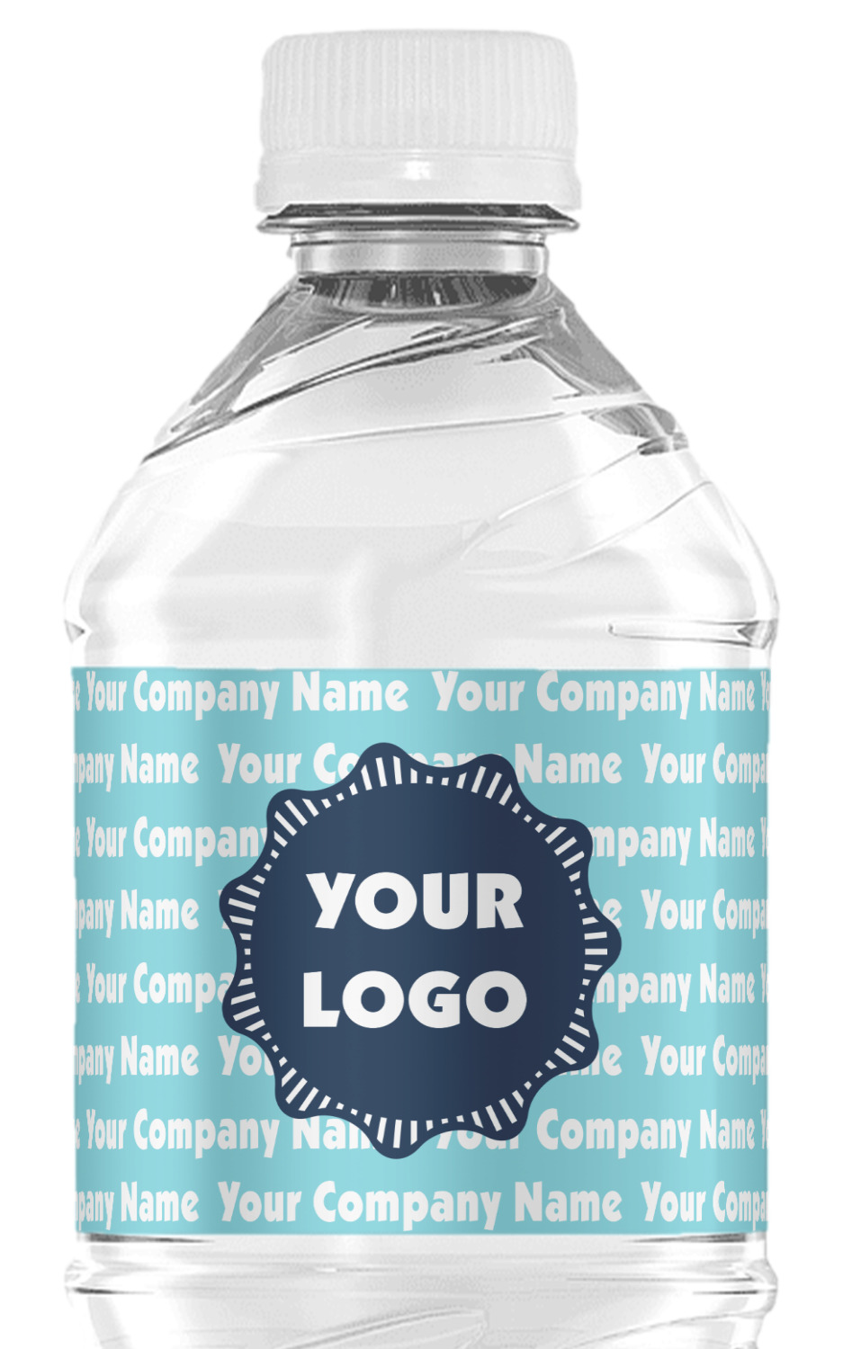 Custom Logo & Company Name Water Bottle Labels - Custom Sized ...