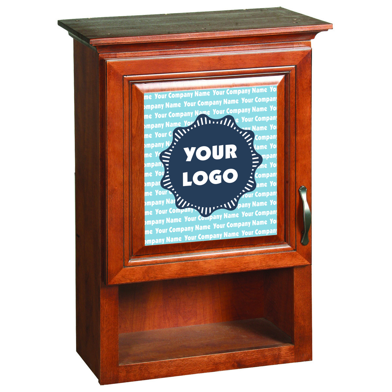 Custom Logo & Company Name Cabinet Decal - Small | YouCustomizeIt