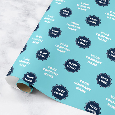 Custom Logo & Company Name Wrapping Paper | YouCustomizeIt