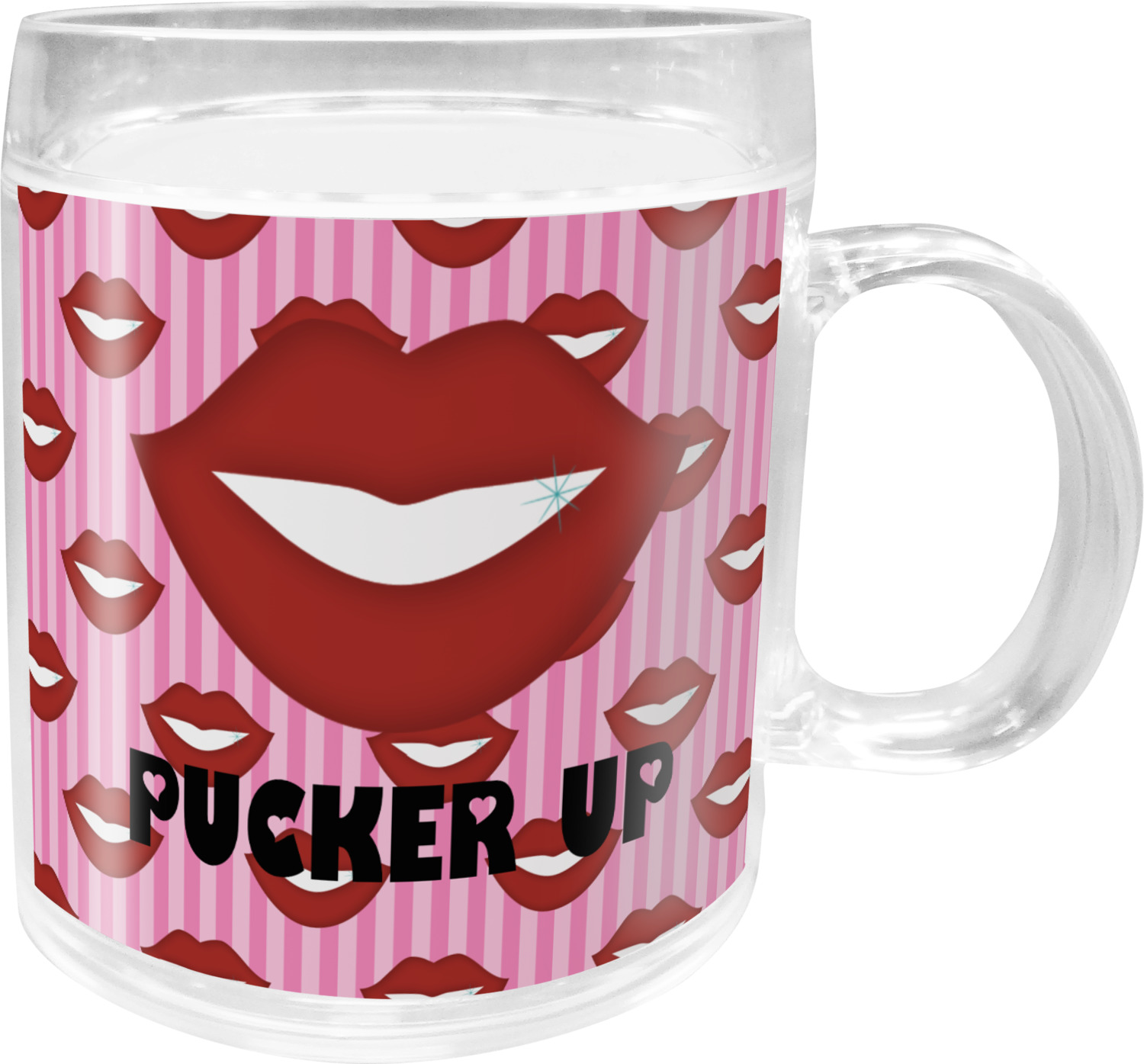 Lips (Pucker Up) Acrylic Kids Mug - YouCustomizeIt