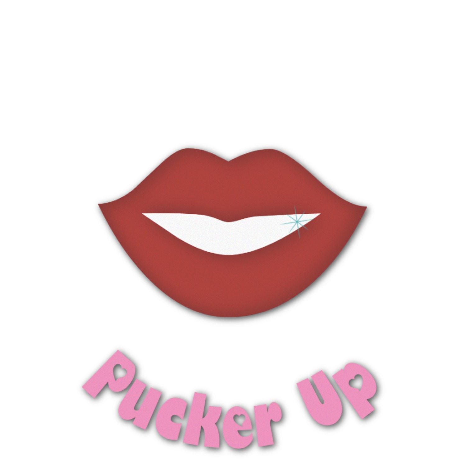 Lips (Pucker Up) Graphic Decal - Large - YouCustomizeIt