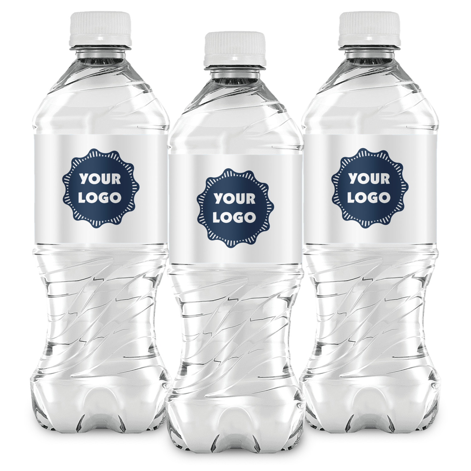 Custom Logo Water Bottle Labels - Custom Sized | YouCustomizeIt