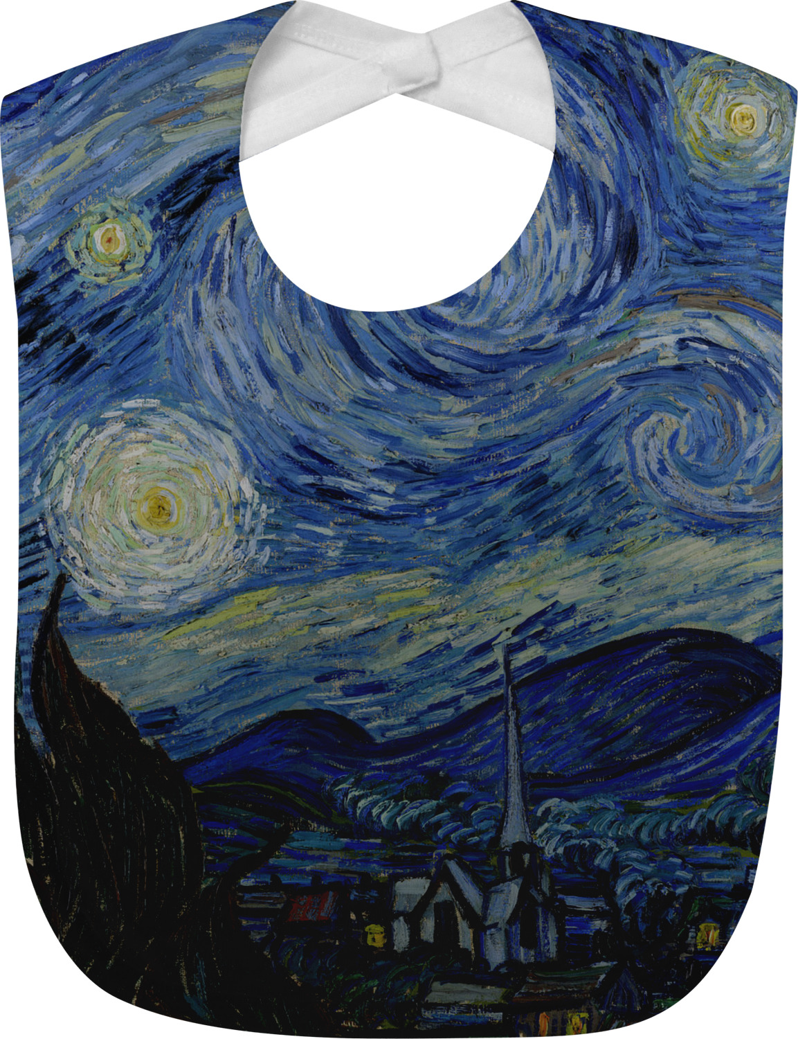 The Starry Night (Van Gogh 1889) Baby Bib - YouCustomizeIt