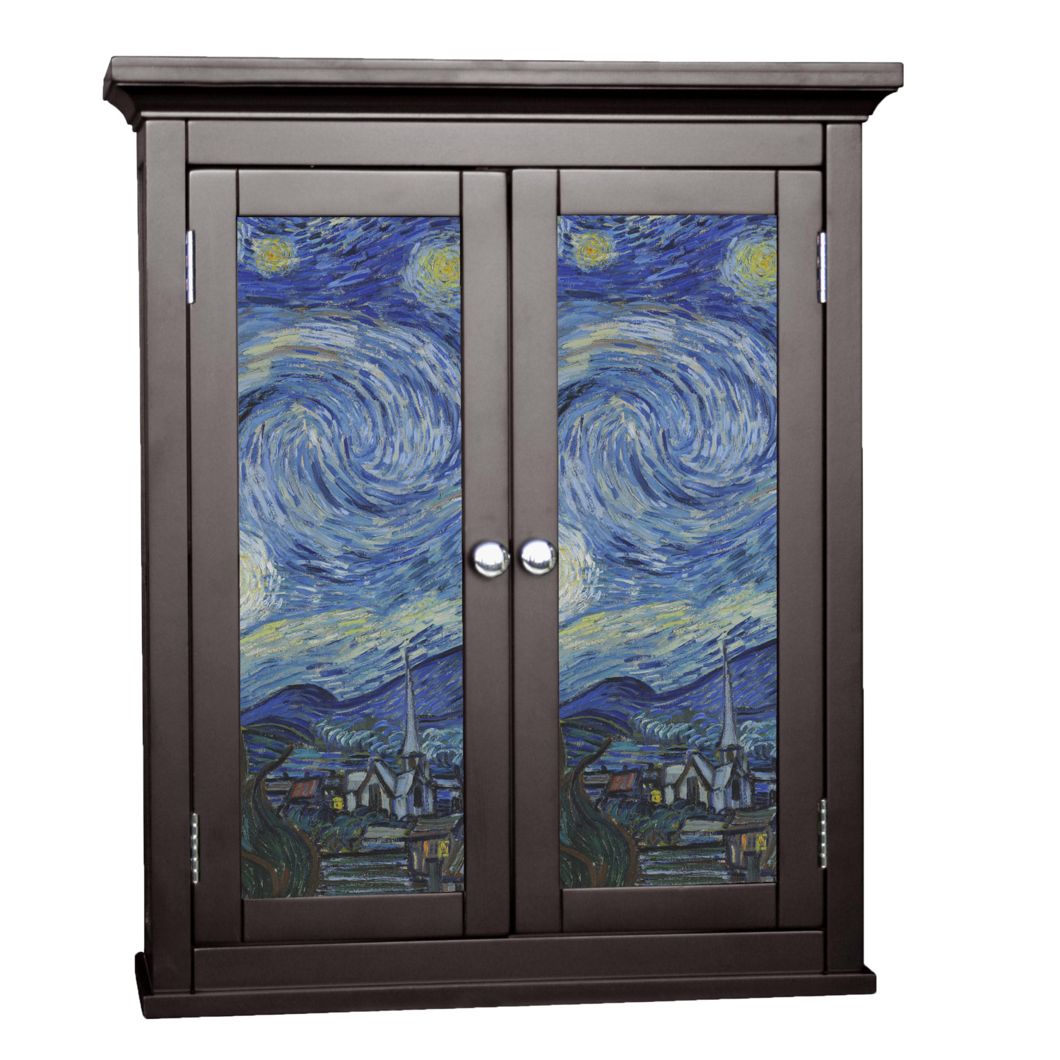 Custom The Starry Night (Van Gogh 1889) Cabinet Decal - Medium ...