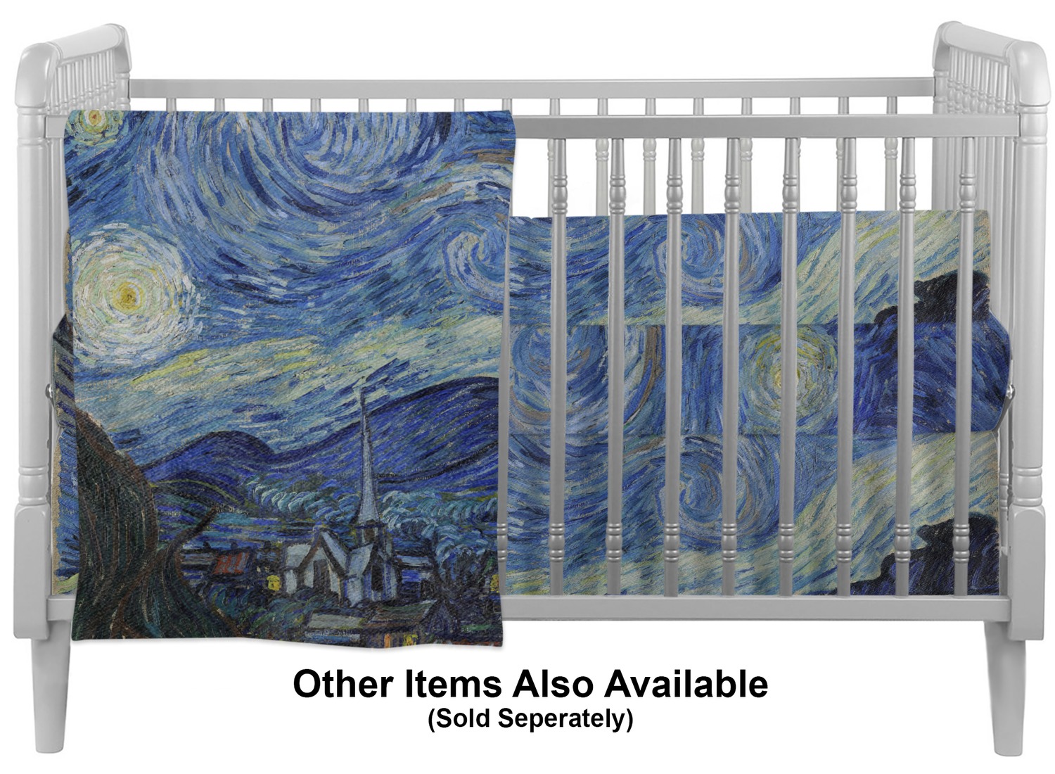 The Starry Night (Van Gogh 1889) Crib Comforter / Quilt - YouCustomizeIt