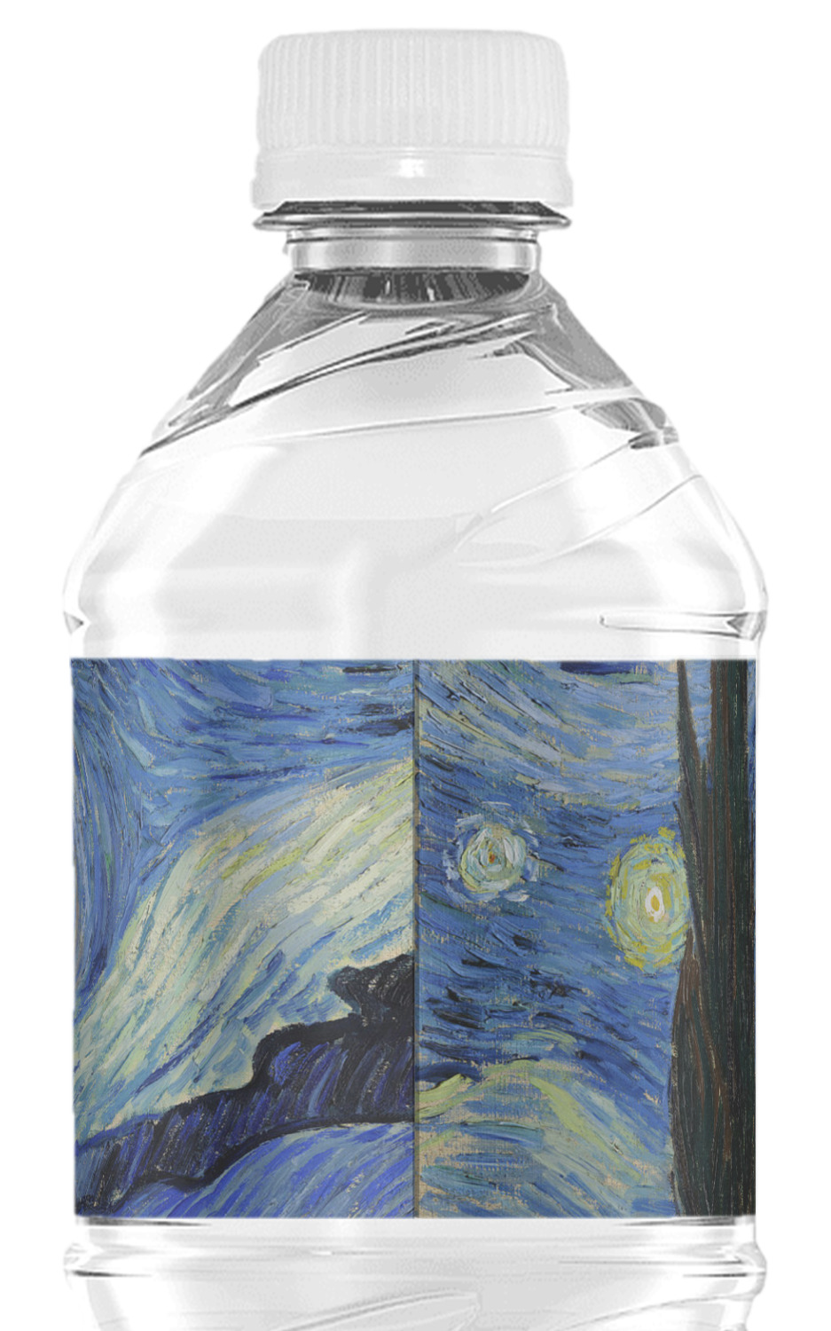 Custom The Starry Night (Van Gogh 1889) Water Bottle Labels - Custom ...