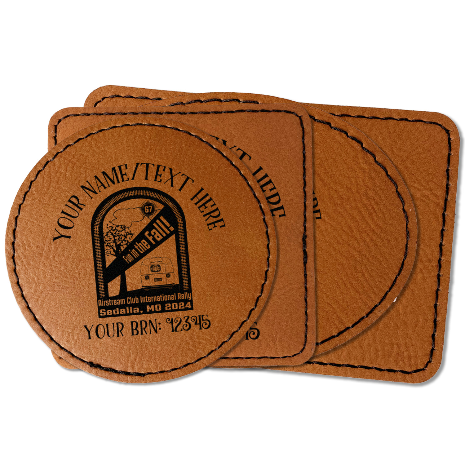 Custom Airstream International Rally - 2024 Faux Leather Iron On Patch ...