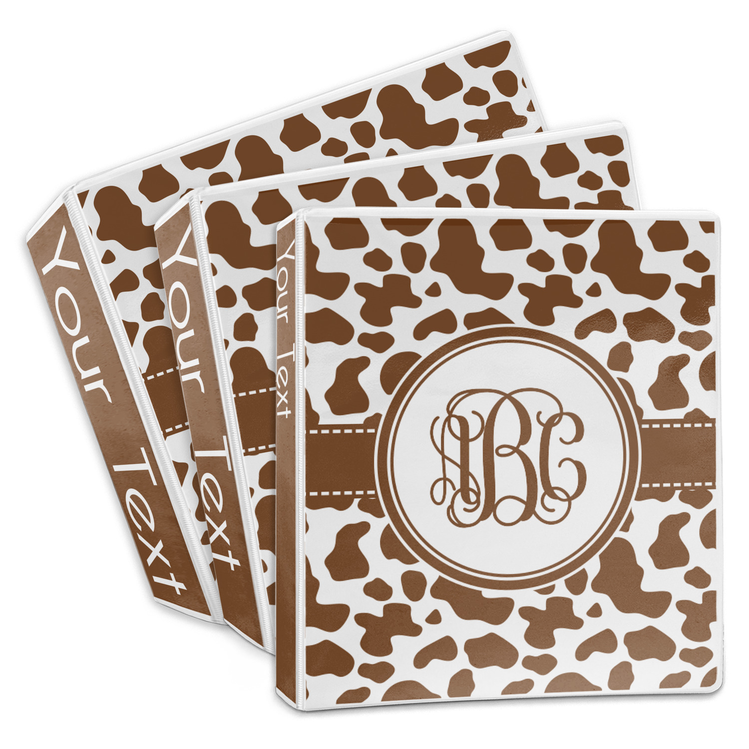 Cow Print 3-Ring Binder (Personalized) - YouCustomizeIt