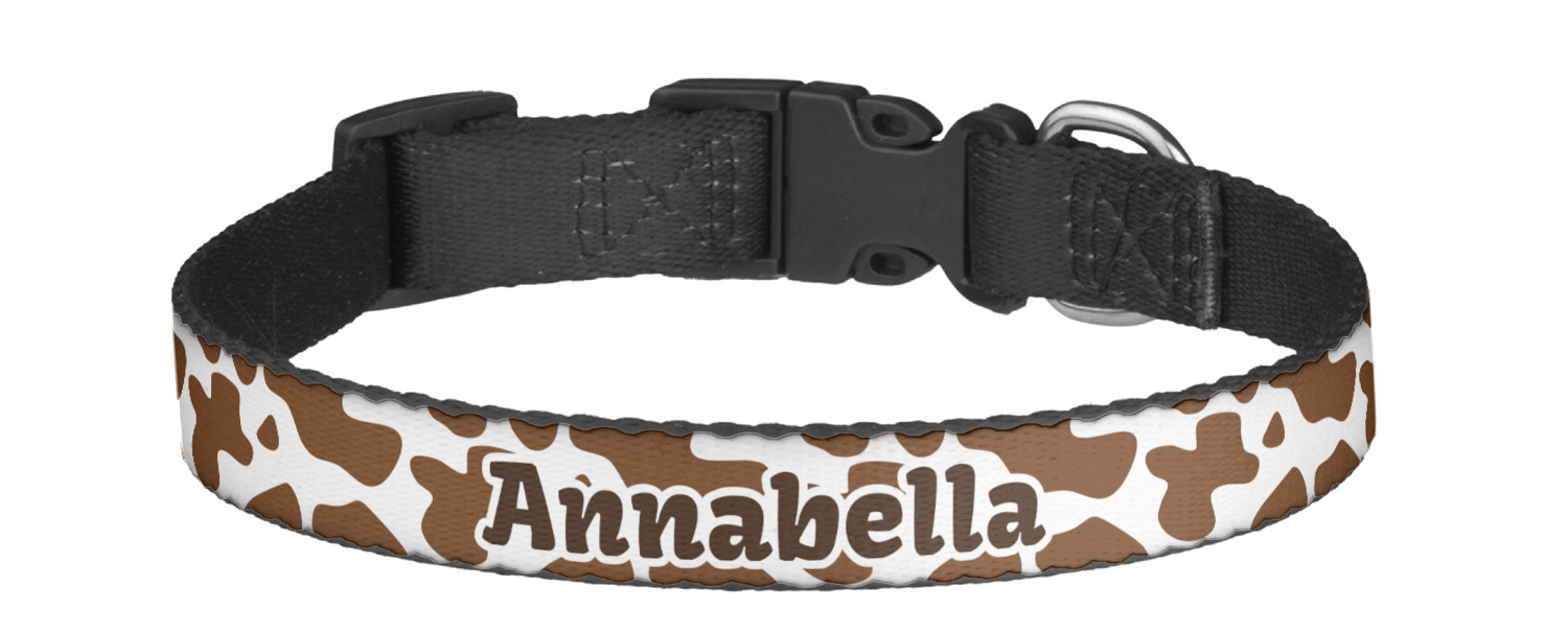 Custom Cow Print Dog Collar - Large (Personalized) | YouCustomizeIt