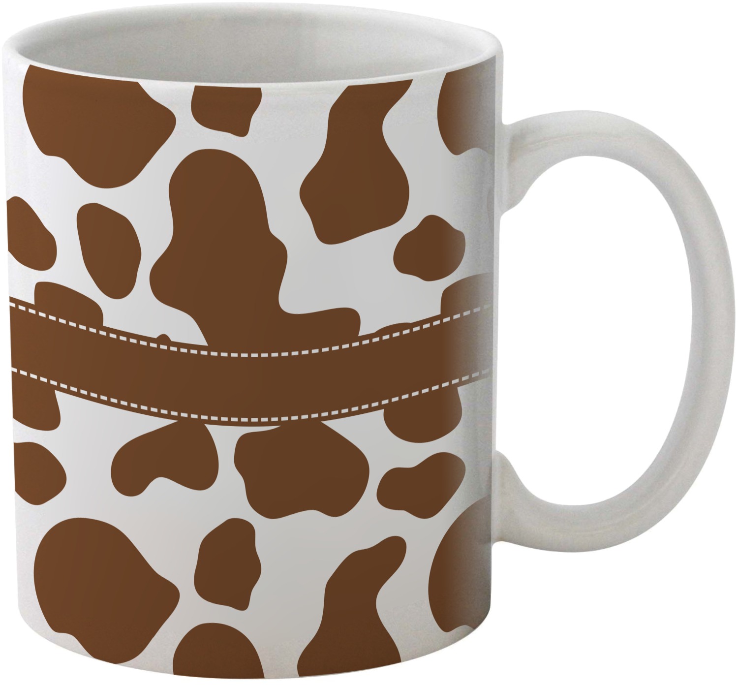 Cow Print Coffee Mug (Personalized) - YouCustomizeIt