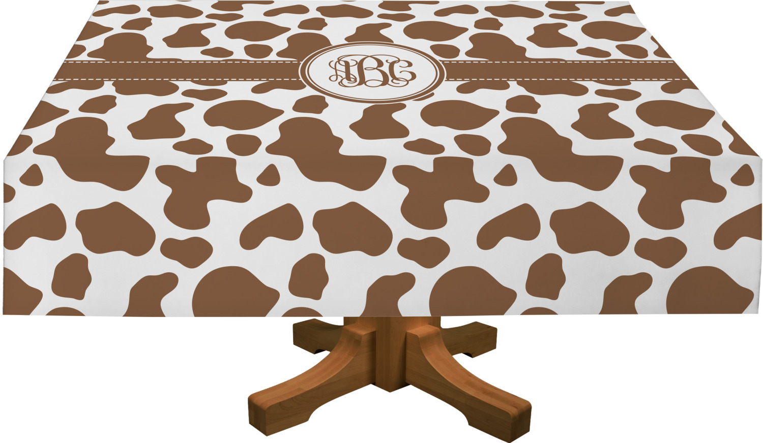 Cow Print Rectangular Tablecloth - 88"x132" (Personalized) - YouCustomizeIt