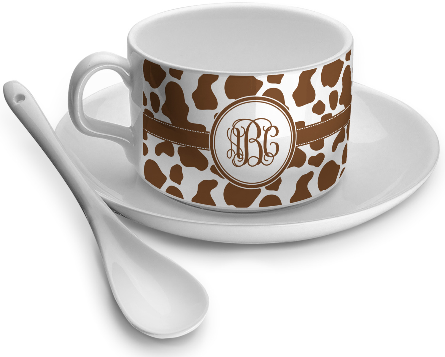 Cow Print Tea Cup - Single (Personalized) - YouCustomizeIt