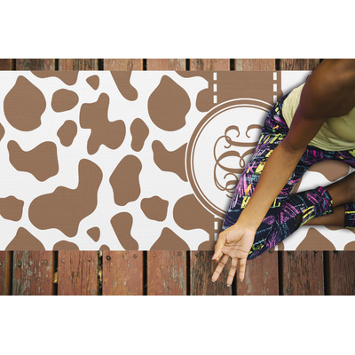 Cow Print Yoga Mat (Personalized) - YouCustomizeIt