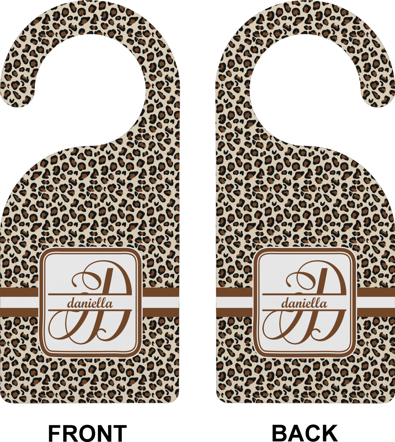 Leopard Print Door Hanger (Personalized) - YouCustomizeIt