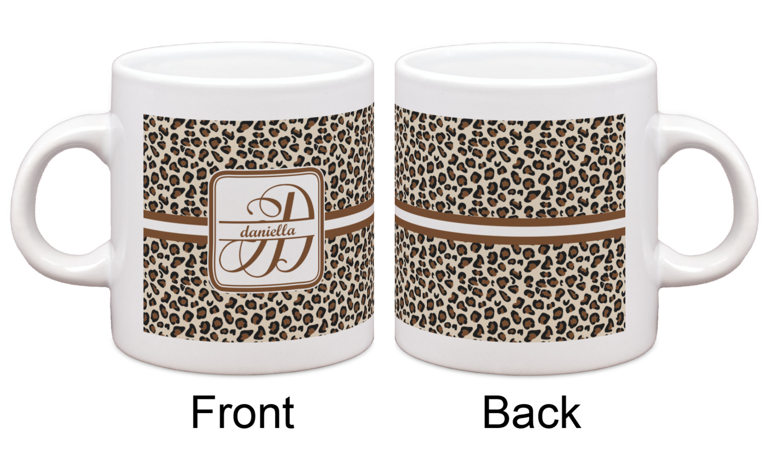 Leopard Print Espresso Cup - Single (Personalized) - YouCustomizeIt